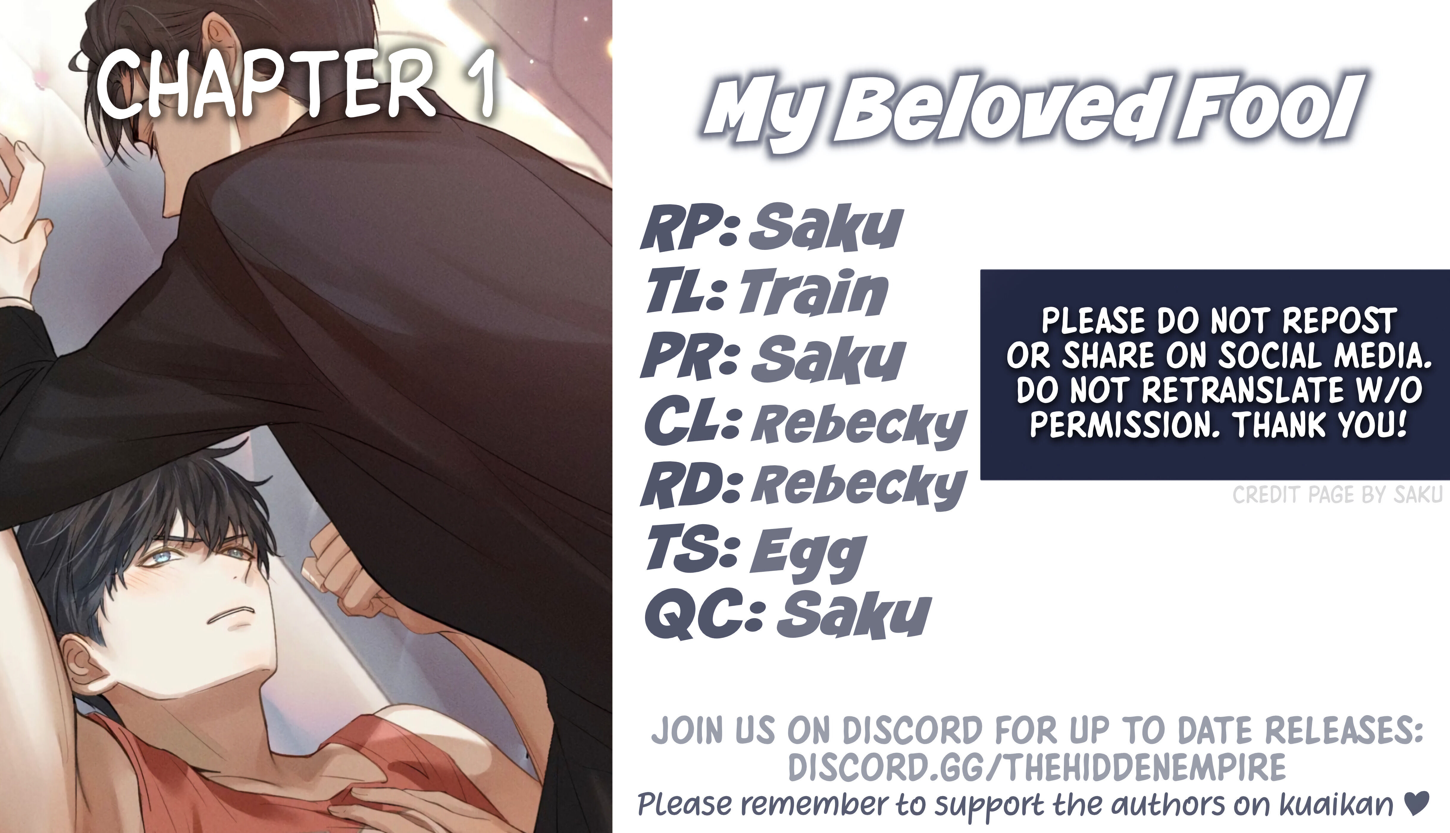 My Beloved Fool - Chapter 1: He Fell In Love At First Sight - JIN